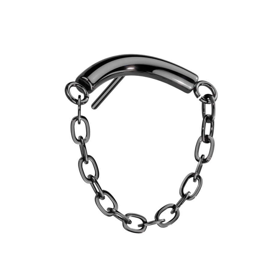 Titanium Chain Link Push Fit Top - Black – Highness